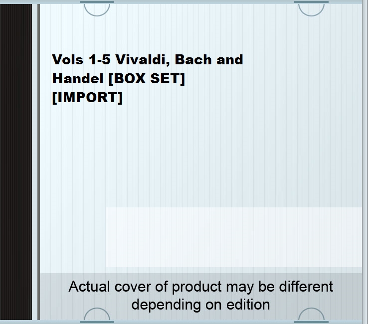 Vols 1-5 Vivaldi, Bach and Handel [BOX SET] [IMPORT] Double CD Free UK ...
