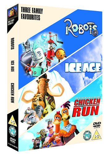 FAMILY TRIPLE (ROBOTS, Ice Age, Chicken Run) BOXSETS Fast Free UK ...