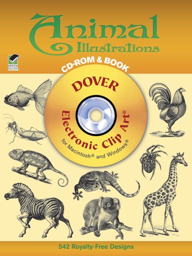 Animal Illustrations - CD-Rom and Book (Dover Electronic Clip Art) By ...