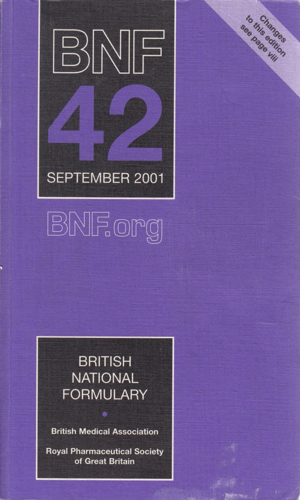 British National Formulary (BNF) 42 (British National Formulary, 42) By ...