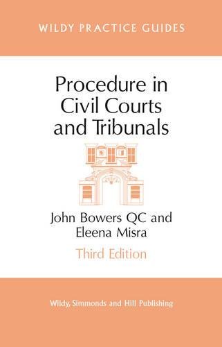 Procedure in Civil Courts and Tribunals (Wildy Practice Guides) By J ...