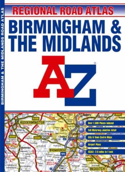 Midlands Regional Road Atlas (A-Z Road Maps & Atlases) By Geographers ...