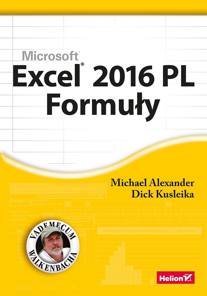 Excel 2016 PL Formuły By Alexander, Michael Michael Alexander ...