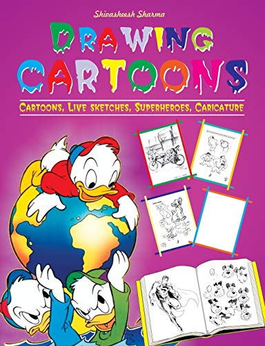 DRAWING CARTOONS: LEARN to Draw & Practice Cartoon with Lines, Sketches ...