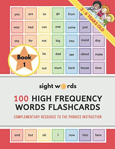 SIGHT WORDS - 100 High Frequency Words Flashcards: Easy Way to Learn ...